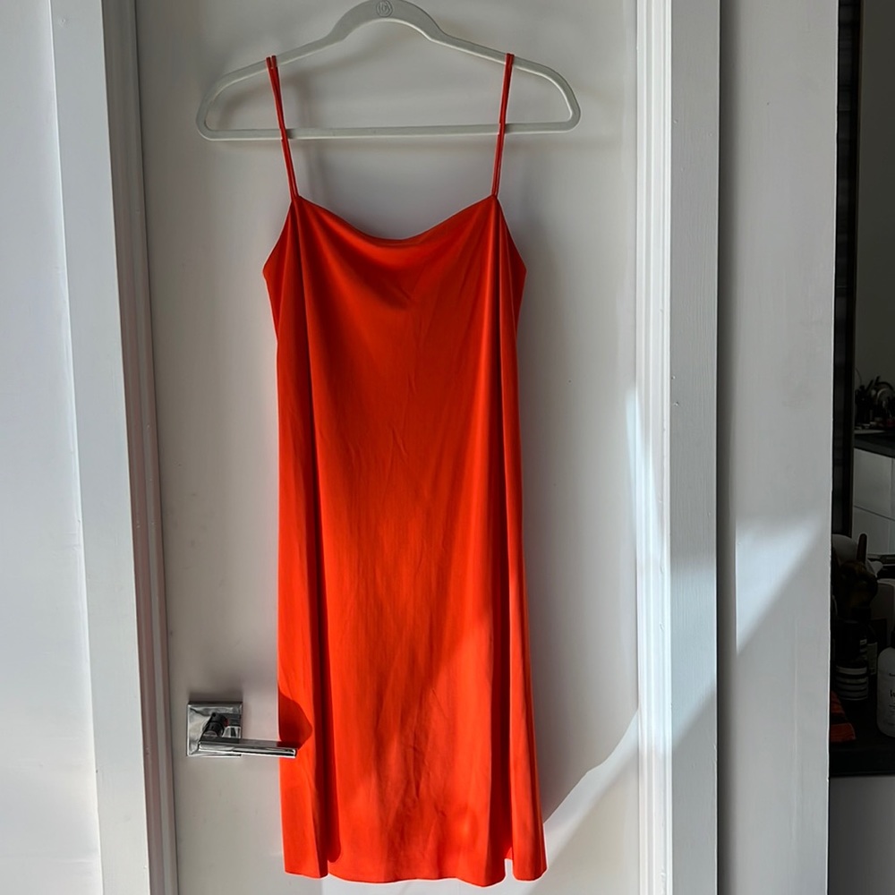 Cos Short Mini Shift Dress Tomato Red 90s Style Strai… - Gem